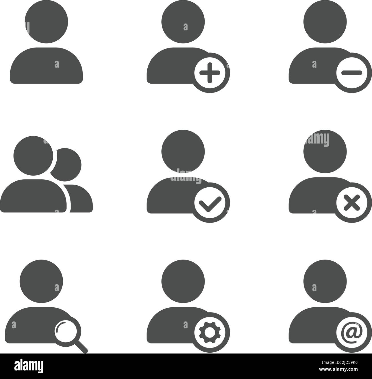 User Account Ui Web Button Ui Elements User Vector Icons Stock Vector
