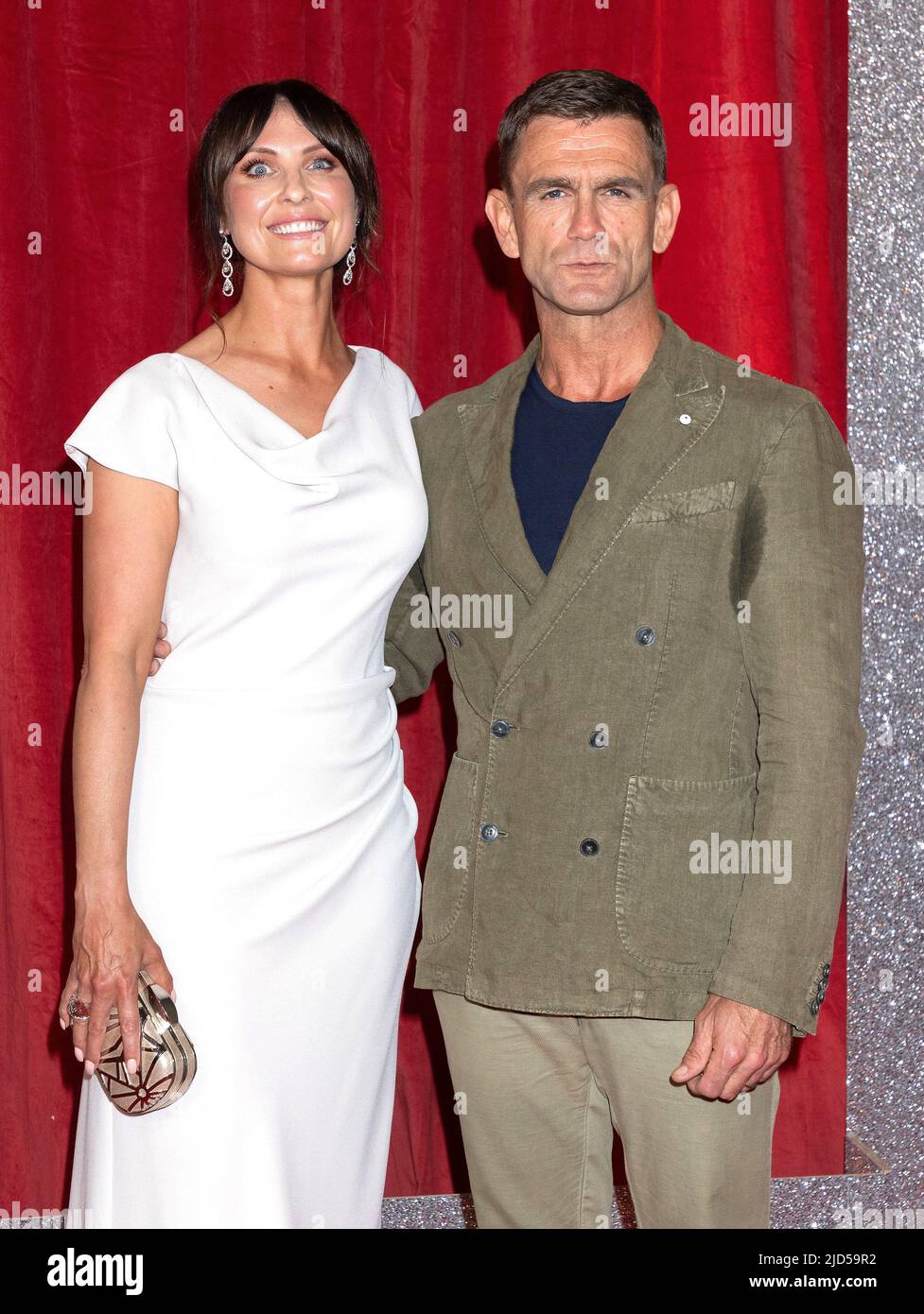 LONDON, UK. 11th June 2022. Emma Barton and Scott Maslen arriving for ...