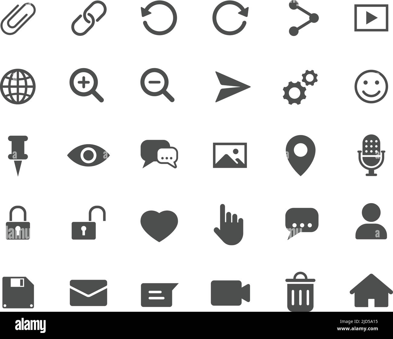 Account web icons. Ui elements Stock Vector Image & Art - Alamy