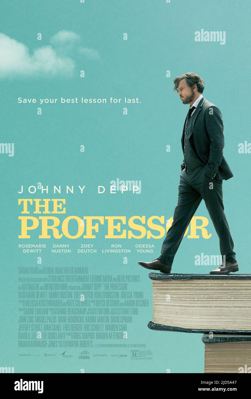 JOHNNY DEPP in THE PROFESSOR (2018), directed by WAYNE ROBERTS. Credit ...