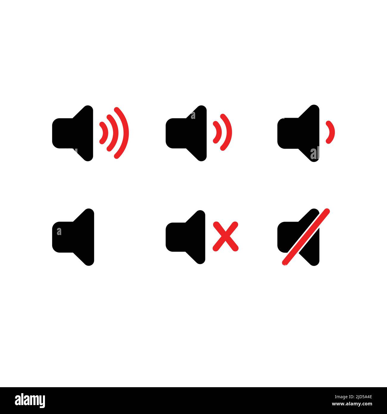 Set of Sound volume icons Stock Vector Image & Art - Alamy