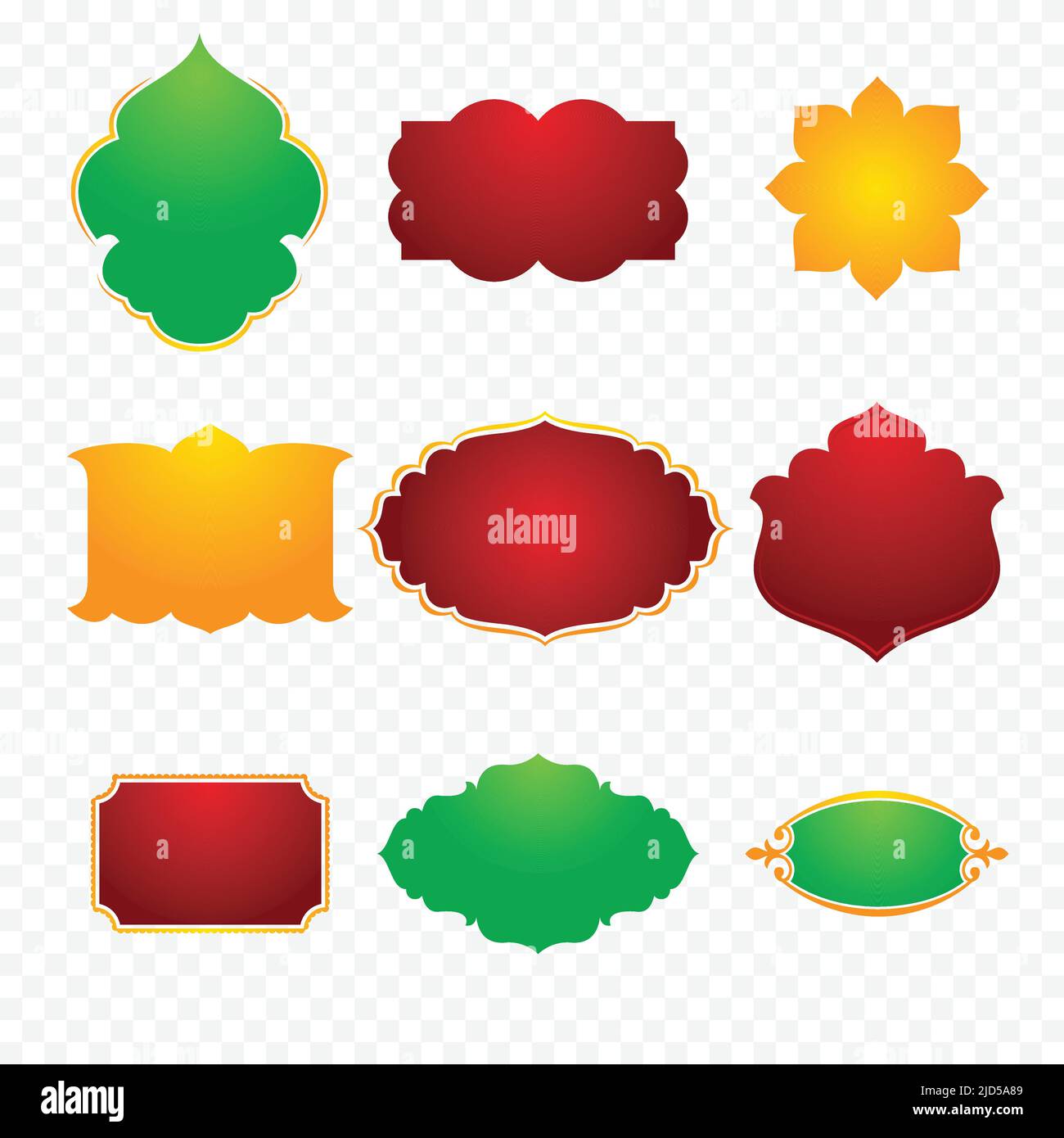 Vector colorful decorative frames set Stock Vector Image & Art - Alamy