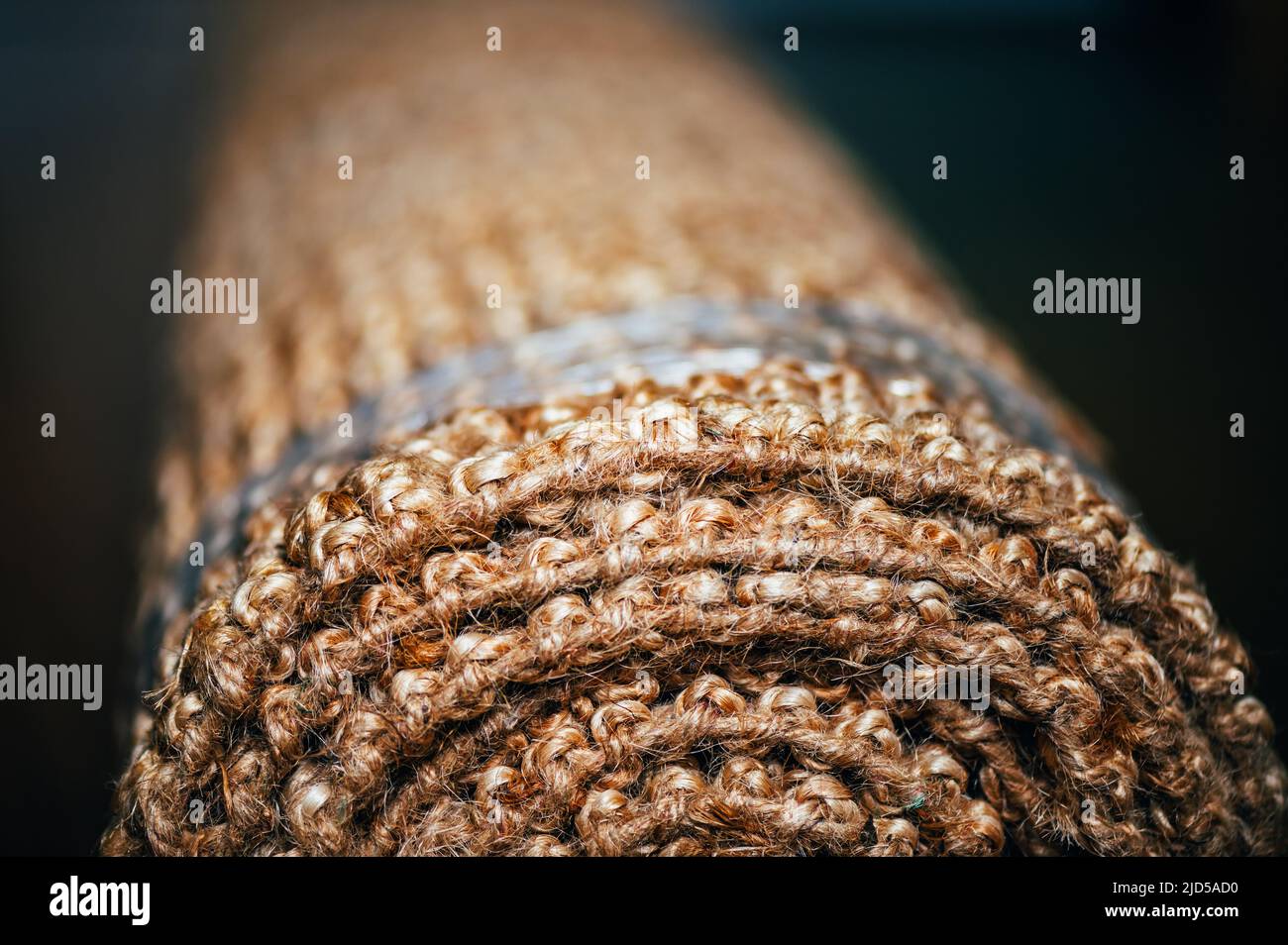 Jute rug, natural fiber carpet Stock Photo - Alamy