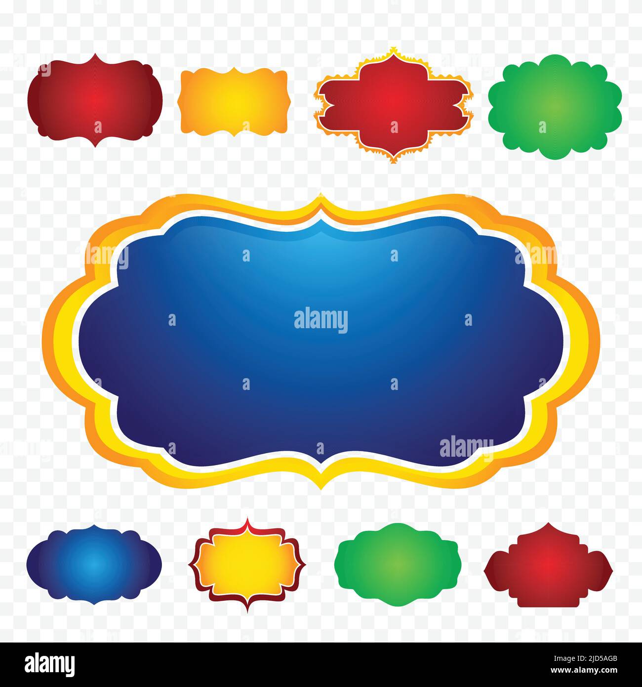 Vector colorful decorative frames set Stock Vector Image & Art - Alamy