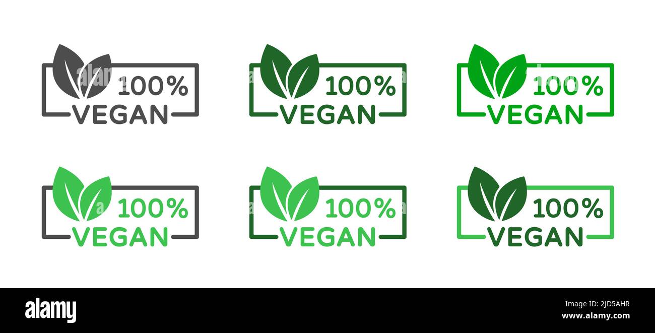 vegan vector icons. Organic, bio, eco symbols Stock Vector Image & Art ...