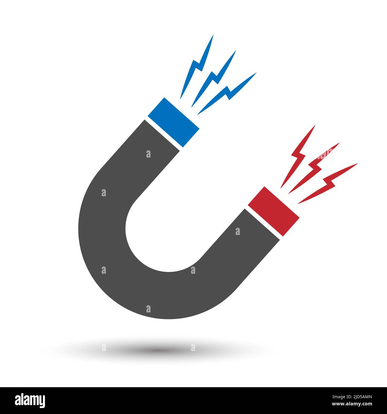 Magnet. Vector magnet icon for websites and applications. Flat style ...