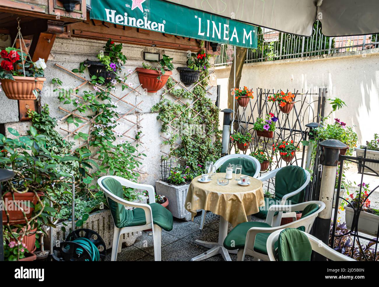 Cafe Linea M Stock Photo - Alamy