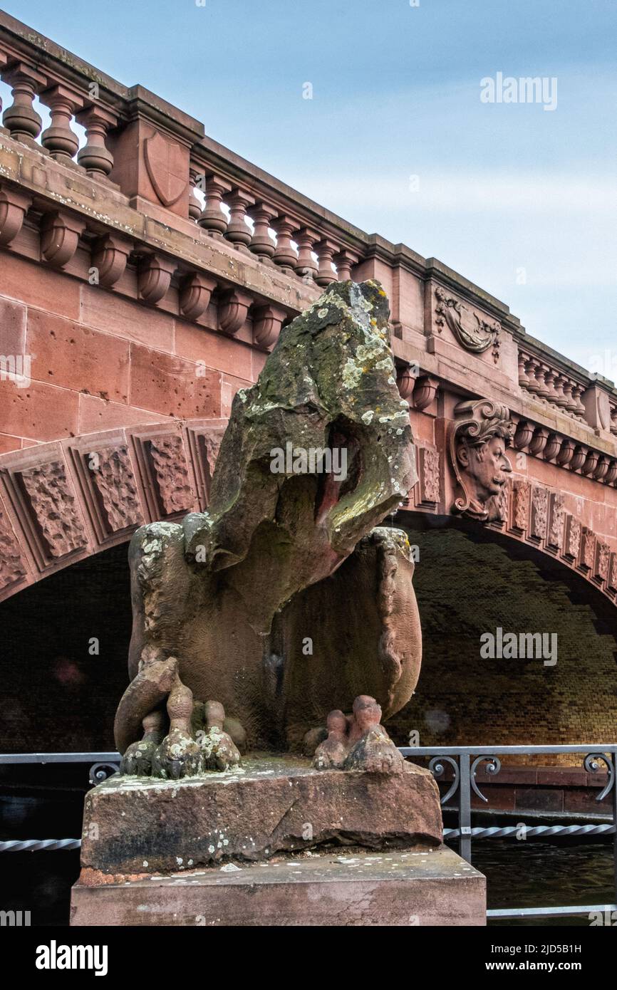 Original damaged sculpture of griffin hi-res stock photography and ...