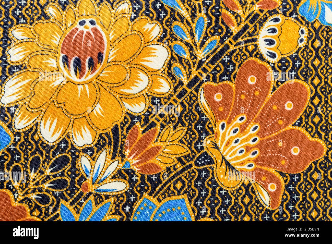 The Batik sarong pattern background in Thailand, traditional batik ...