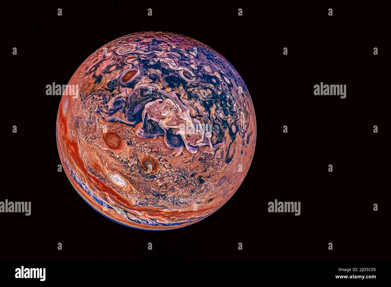 Planet Jupiter on a dark background. Elements of this image furnished ...