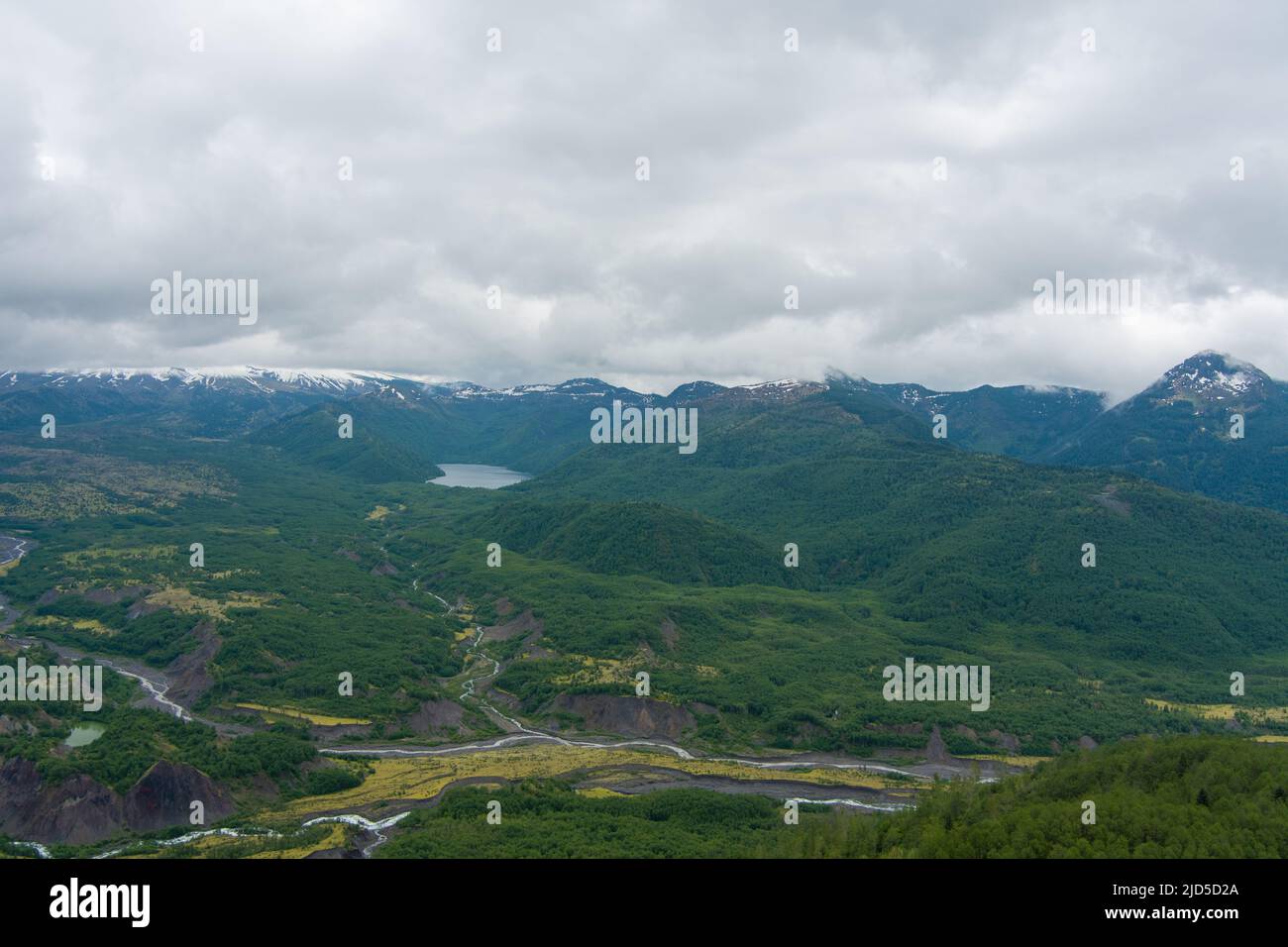 Washington mount helens forest aerial hi-res stock photography and ...