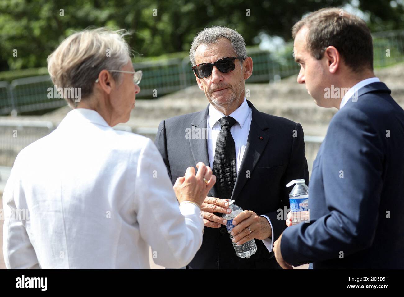 Suresne, France. 18th June, 2022. La première ministre Elisabeth Borne ...