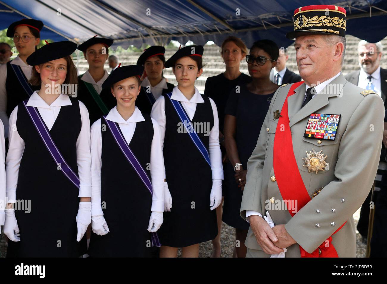 Suresne, France. 18th June, 2022. Benoit Puga lors de la cérémonie ...