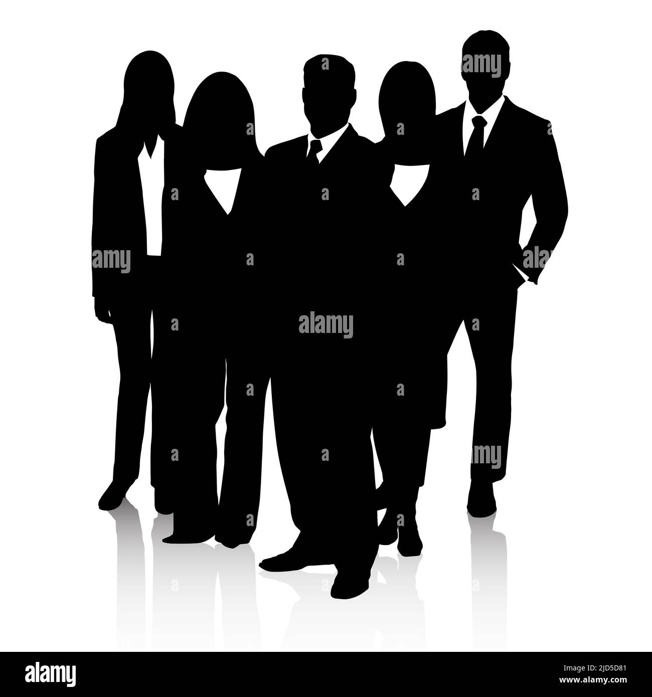 Silhouette of a successful business team Stock Photo - Alamy