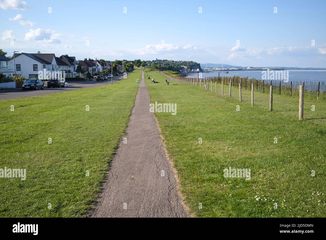 Pathway along Cliff Walk Penarth South Wales UK Stock Photo - Alamy
