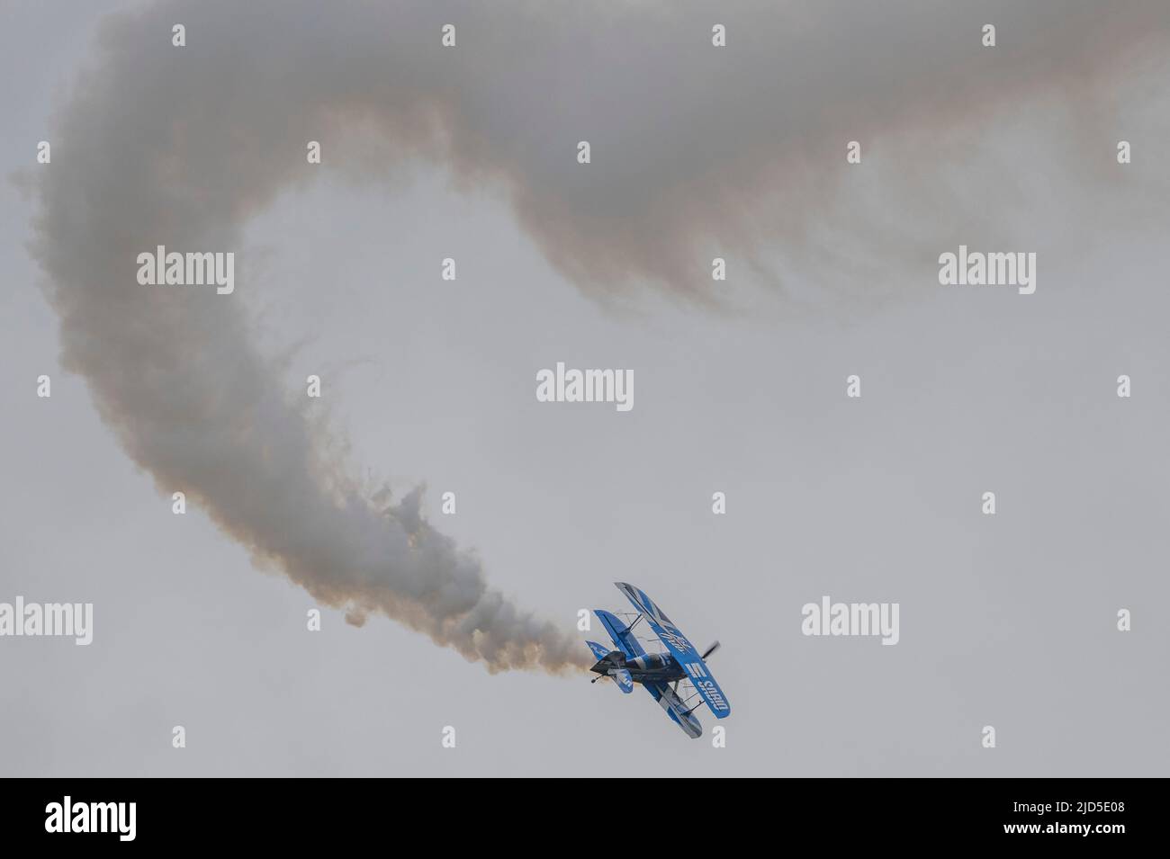 London, UK. 18th June, 2022. Pitts S2S - Muscle Biplane performs a ...