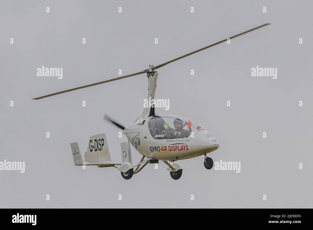 London, UK. 18th June, 2022. Gyro Air Displays (RotorSport Calidus ...