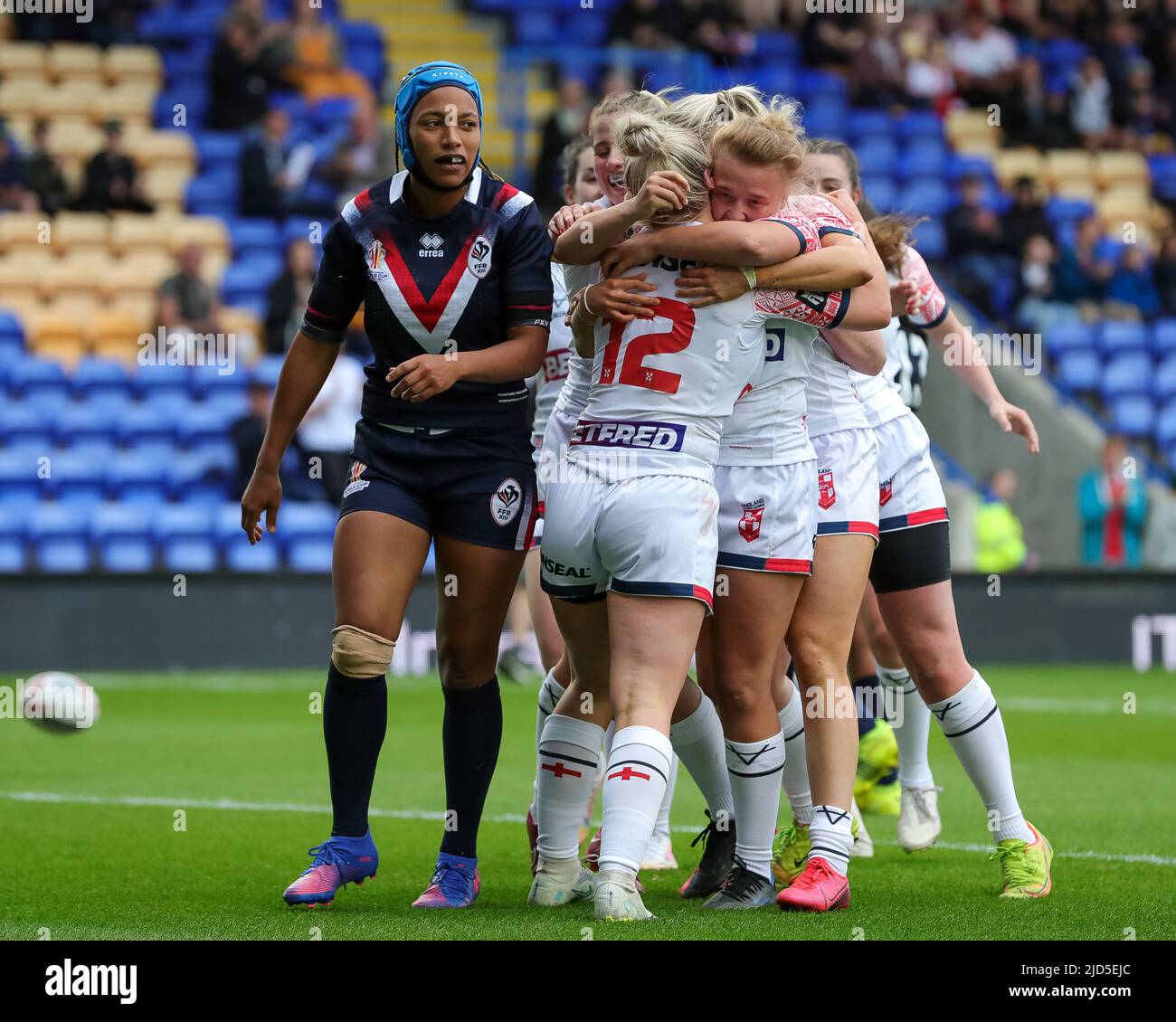 Zoe Hornby #12 of the England women national rugby league team ...