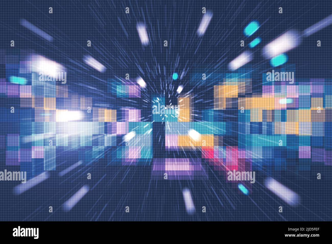 Abstract digital background stylized as pixel old video games, retro ...