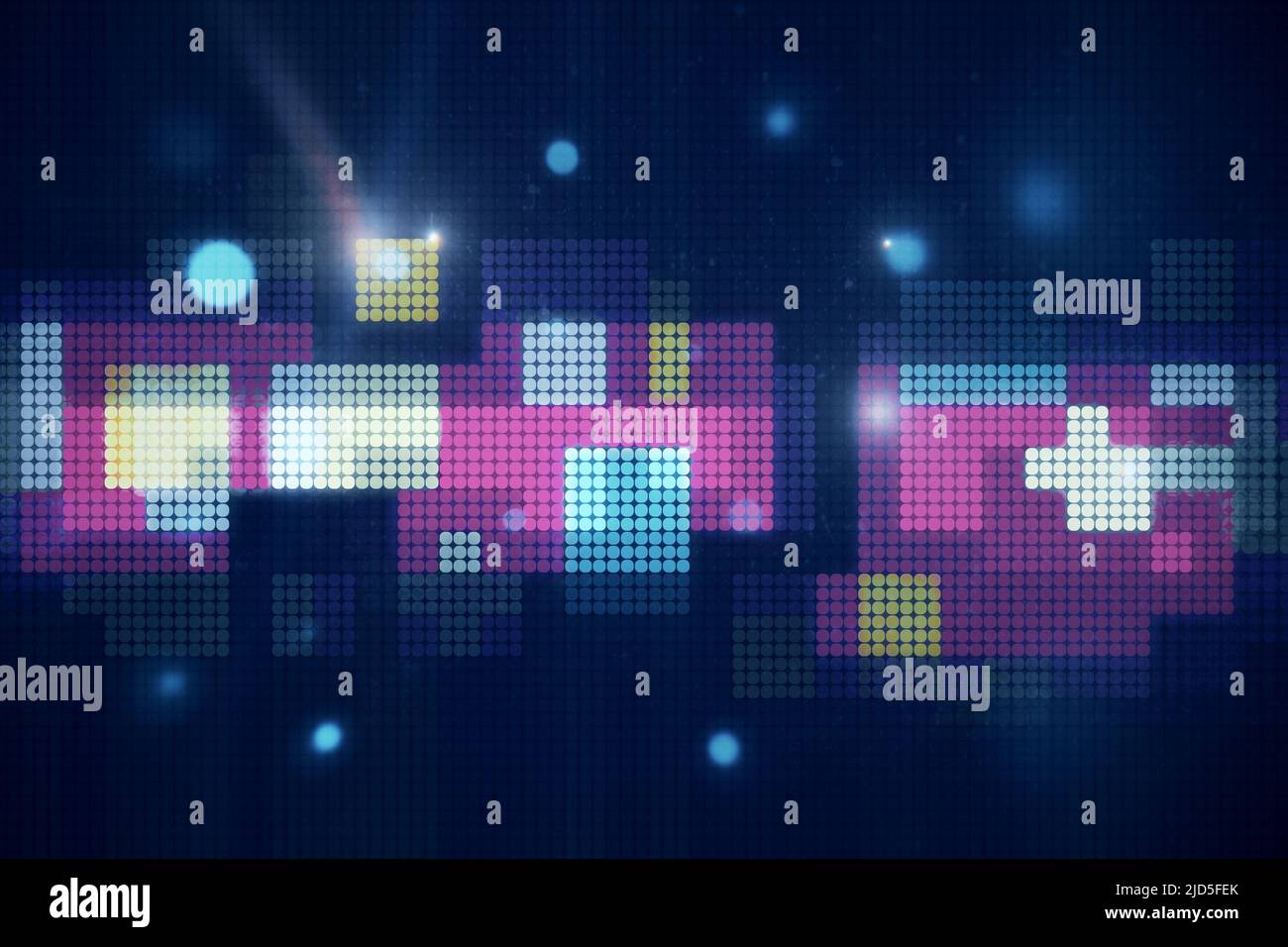 Abstract digital background stylized as old pixel illustration, retro ...