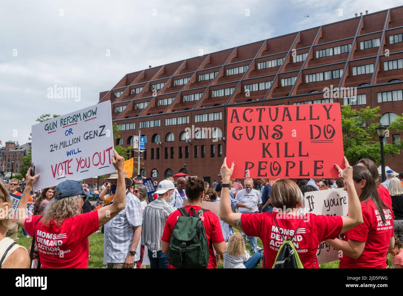 Boston, MA, US-June 11, 2022: March for Our Lives Protest Rally in ...