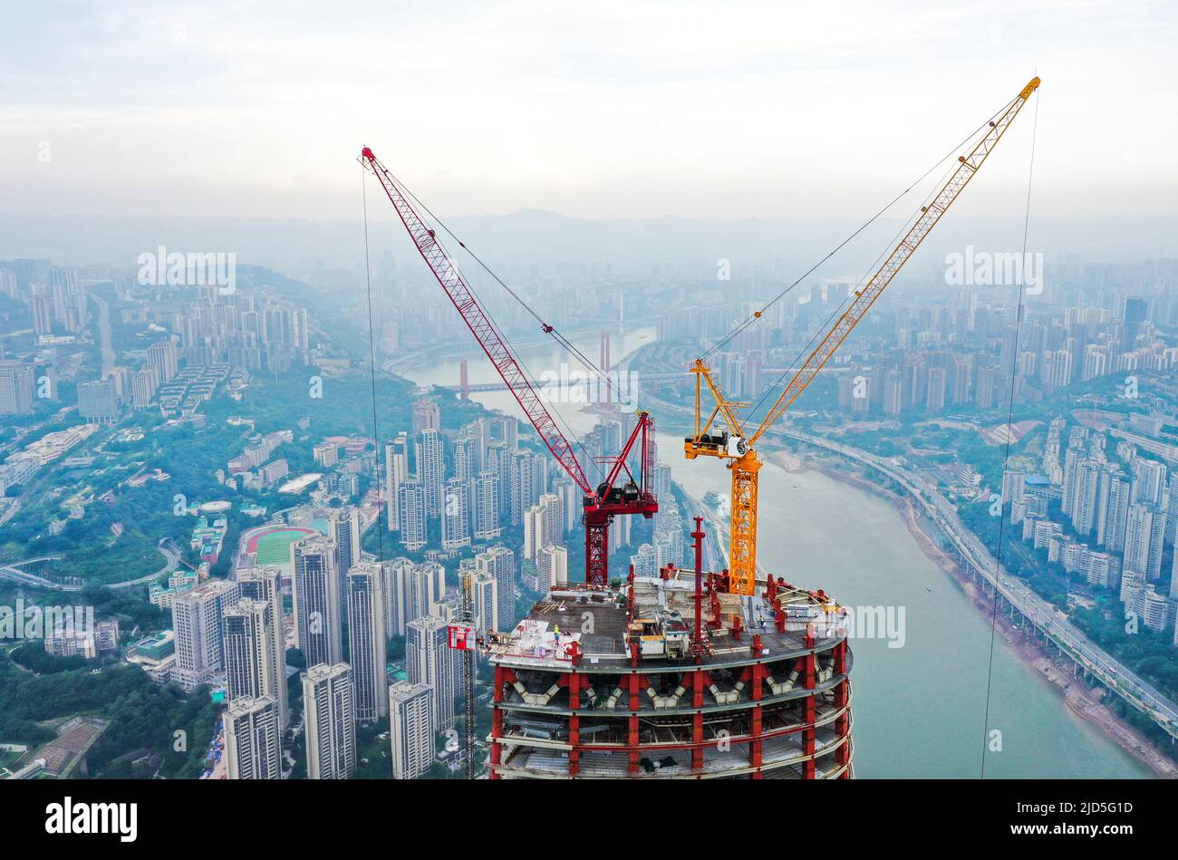 Chongqing. 17th June, 2022. Aerial photo taken on June 17, 2022 shows ...