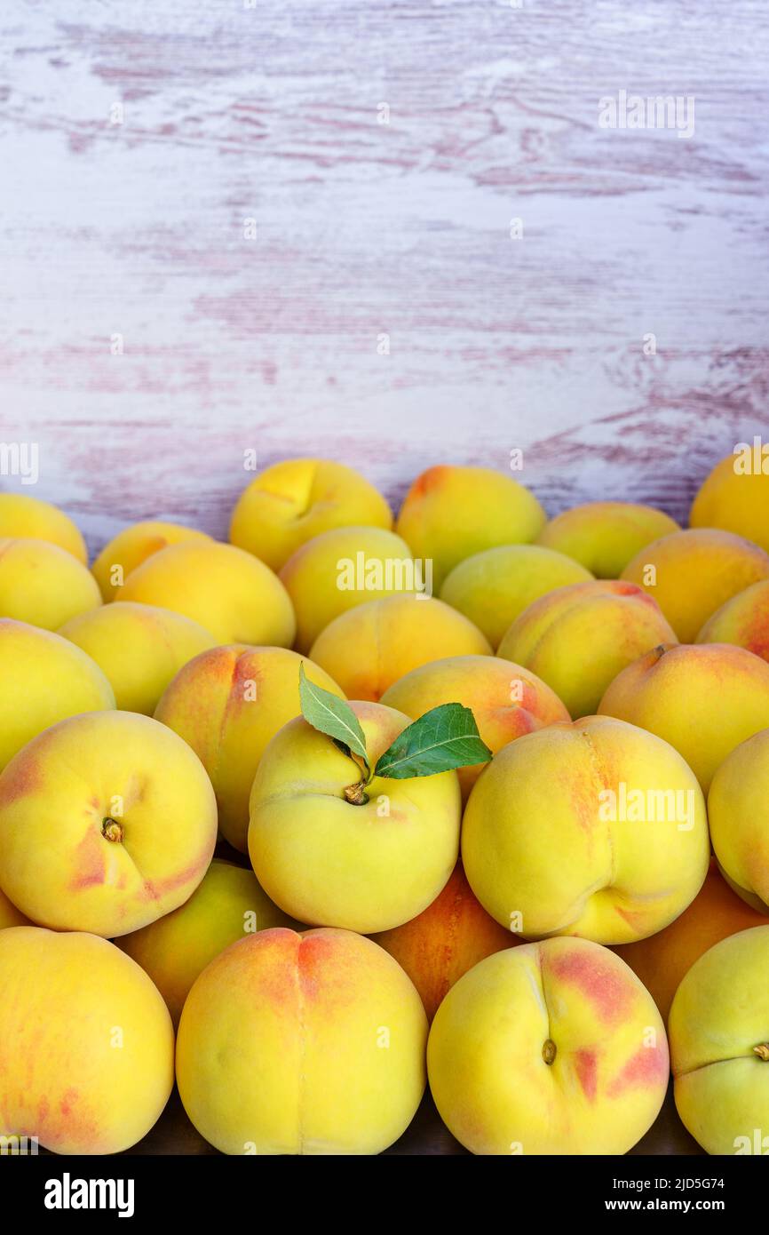 Nutrition yellow peaches hi-res stock photography and images - Alamy