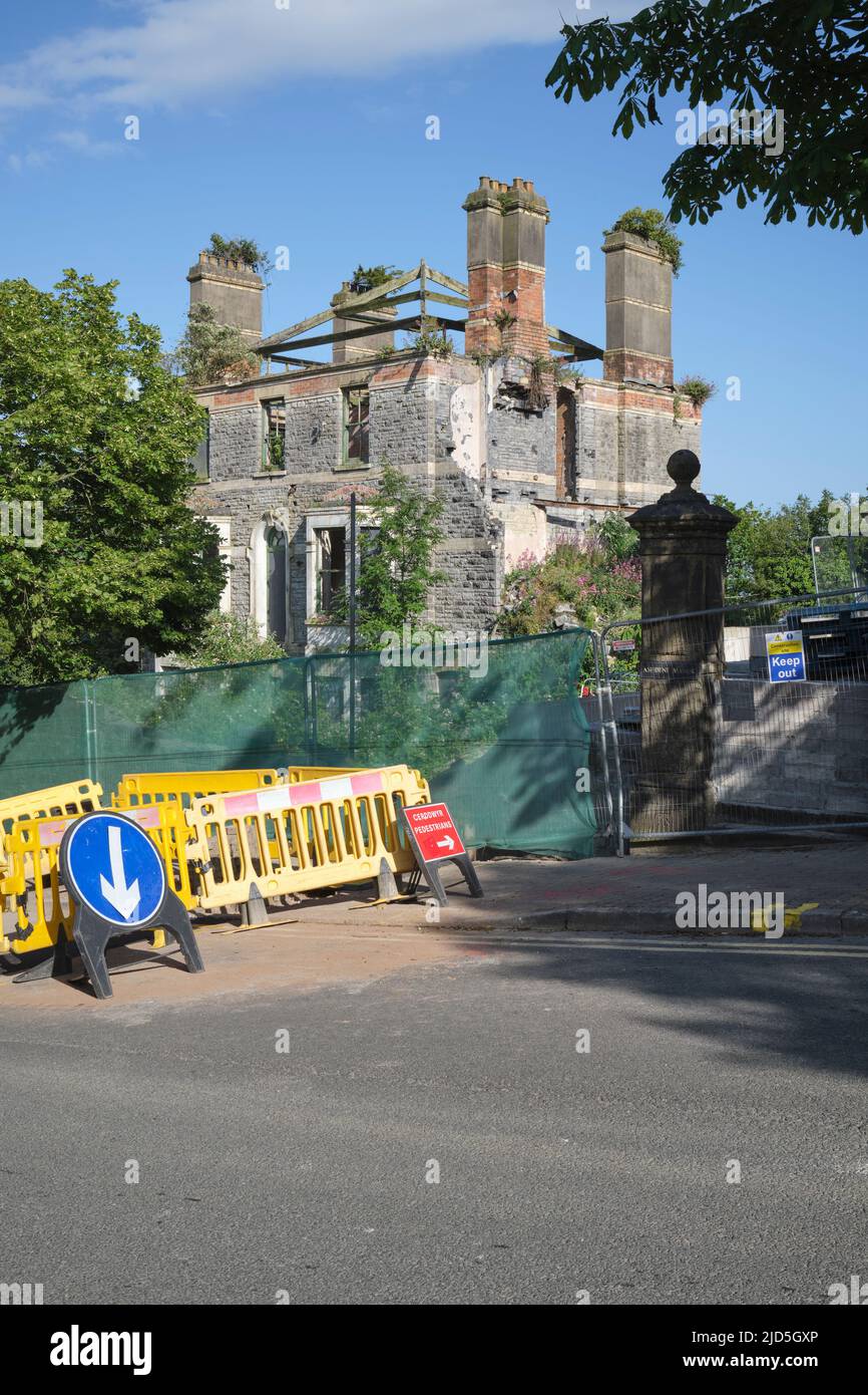 Old Derelect Building Bridgeman Road Penarth South Wales UK Stock Photo ...