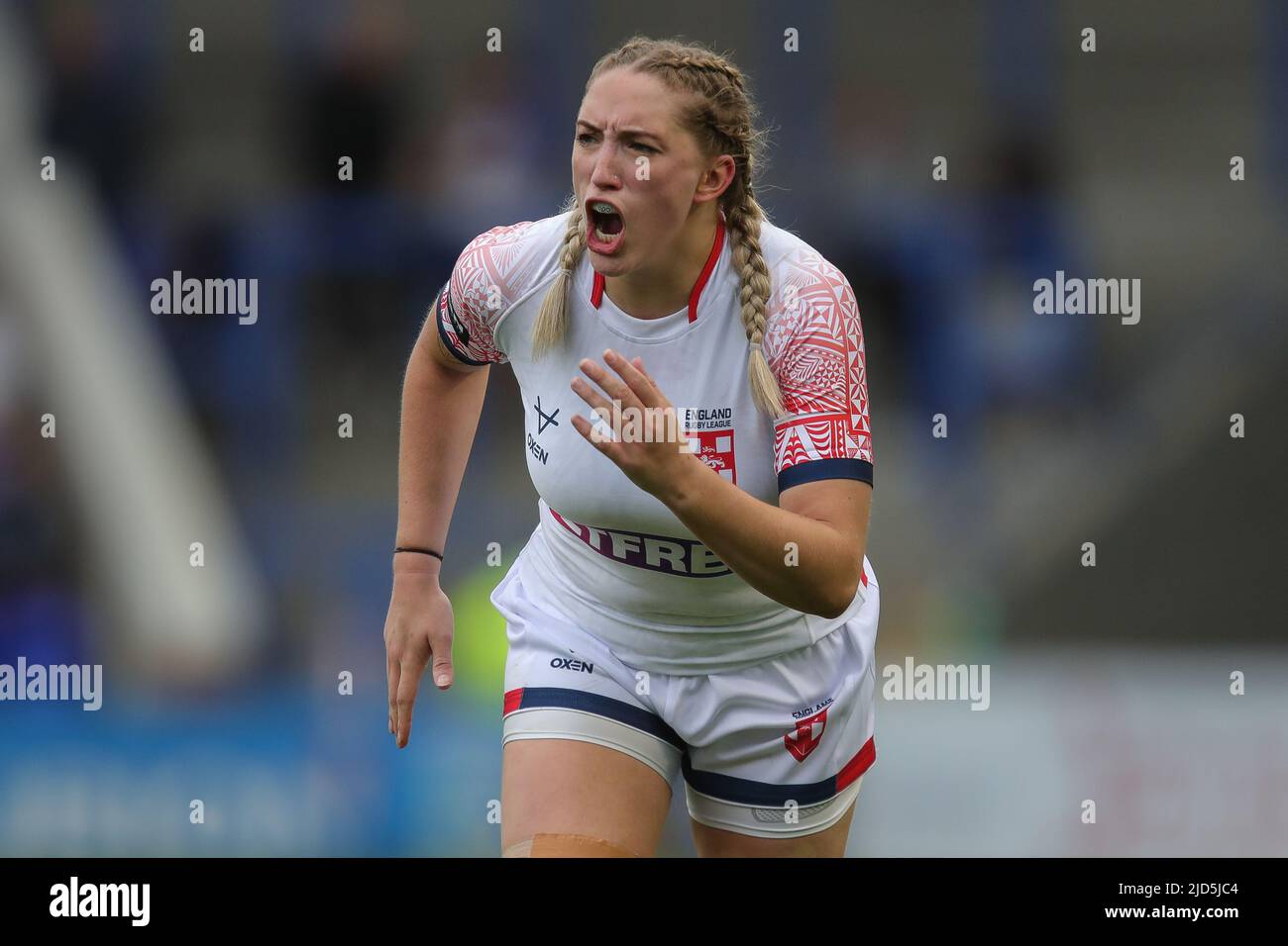 Caroline Collie #5 of the England women national rugby league team ...