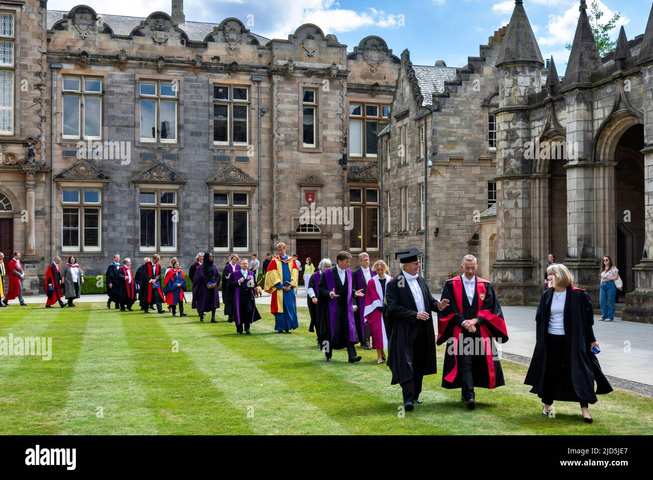 St Andrews University Scotland St Salvators Quad Procession On