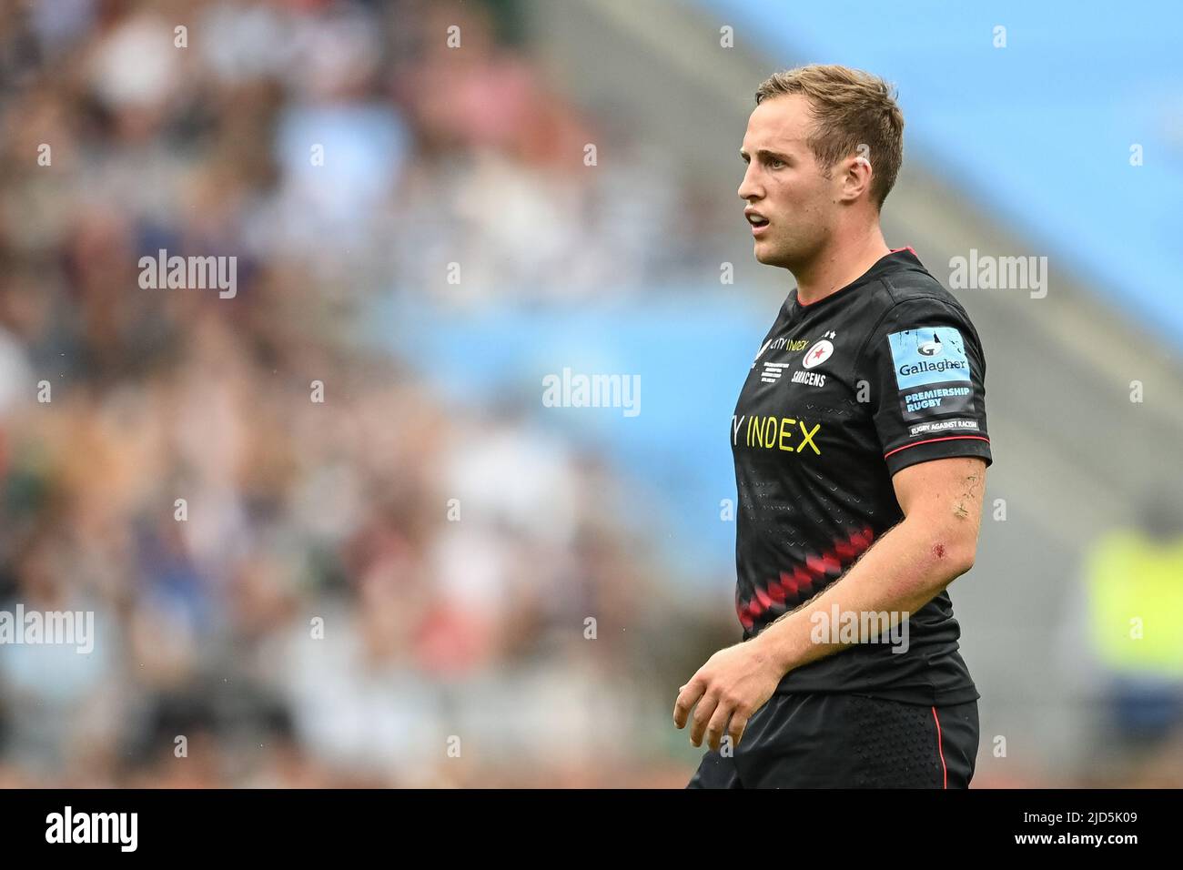Max Malins #14 of Saracens during the game Stock Photo - Alamy