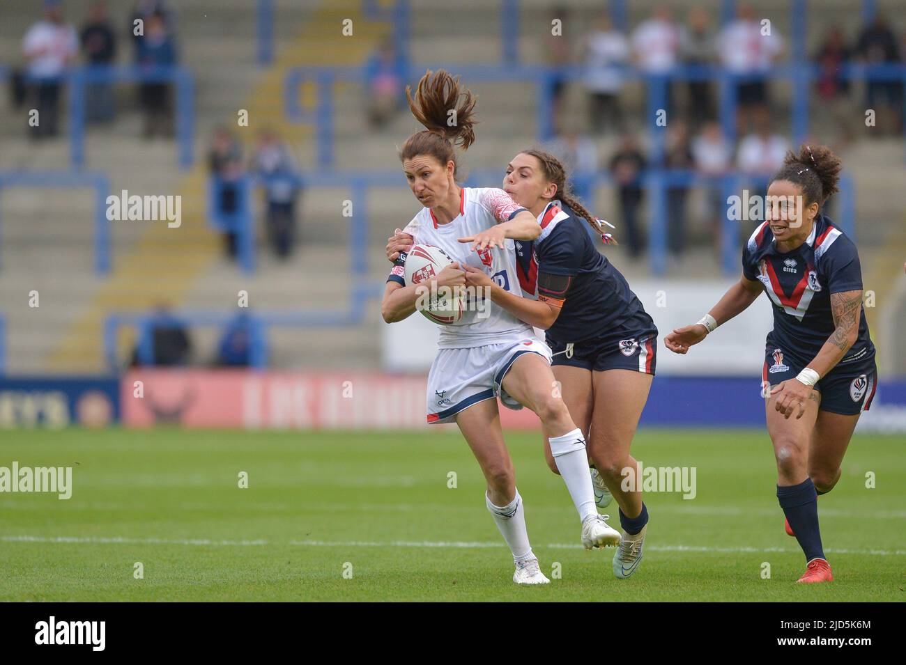 Warrington, England - 18th June 2022 - Courtney Winfield-Hill of ...
