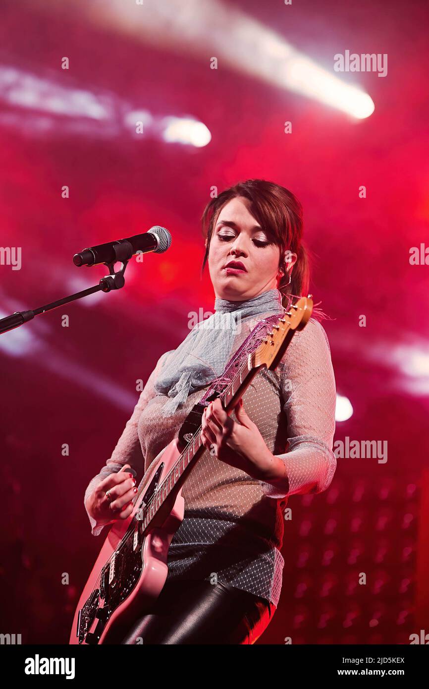 The Italian singer and songwriter, Carmen Consoli performs live at the Eutropia Festival in Rome ...