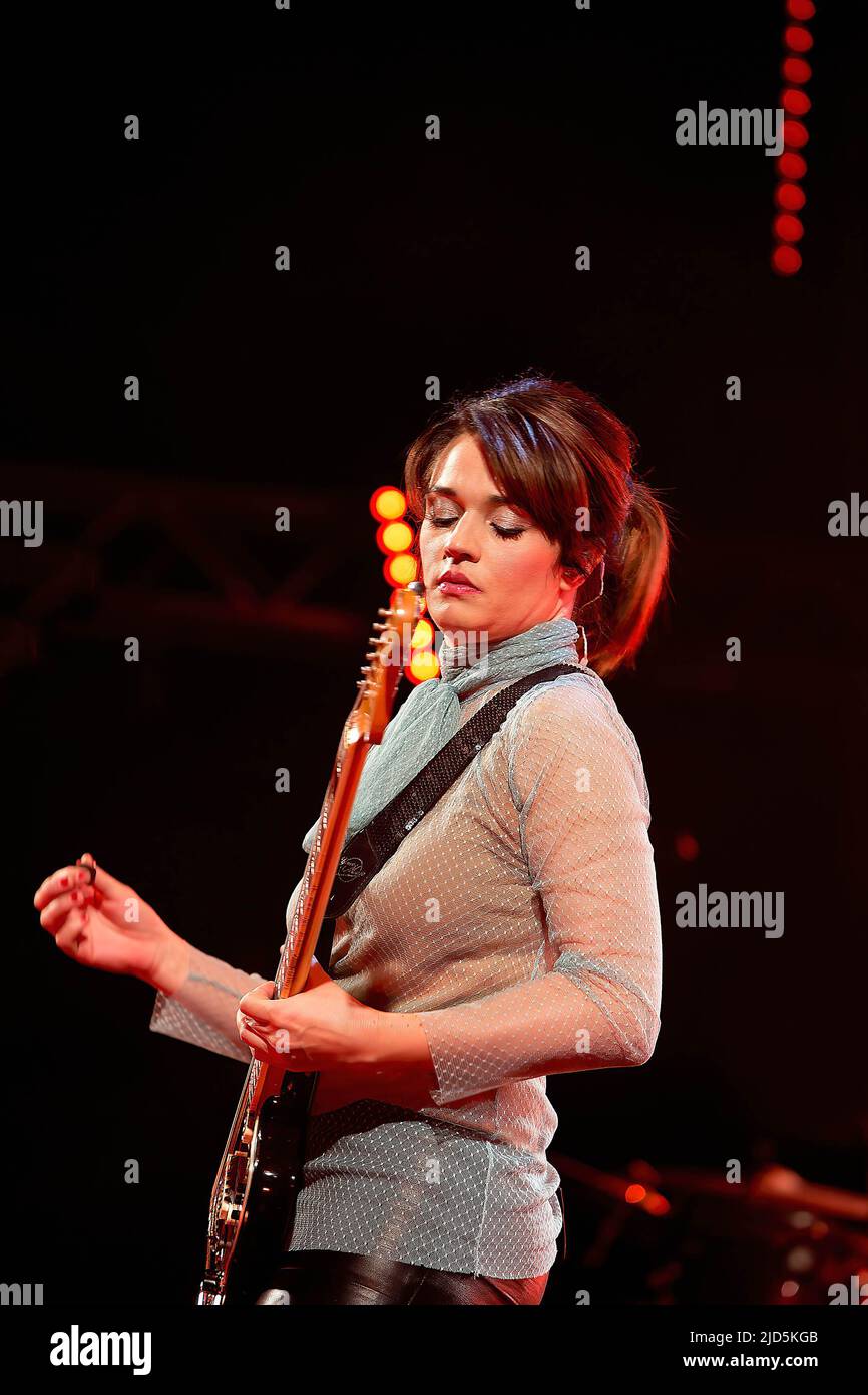 The Italian singer and songwriter, Carmen Consoli performs live at the Eutropia Festival in Rome ...