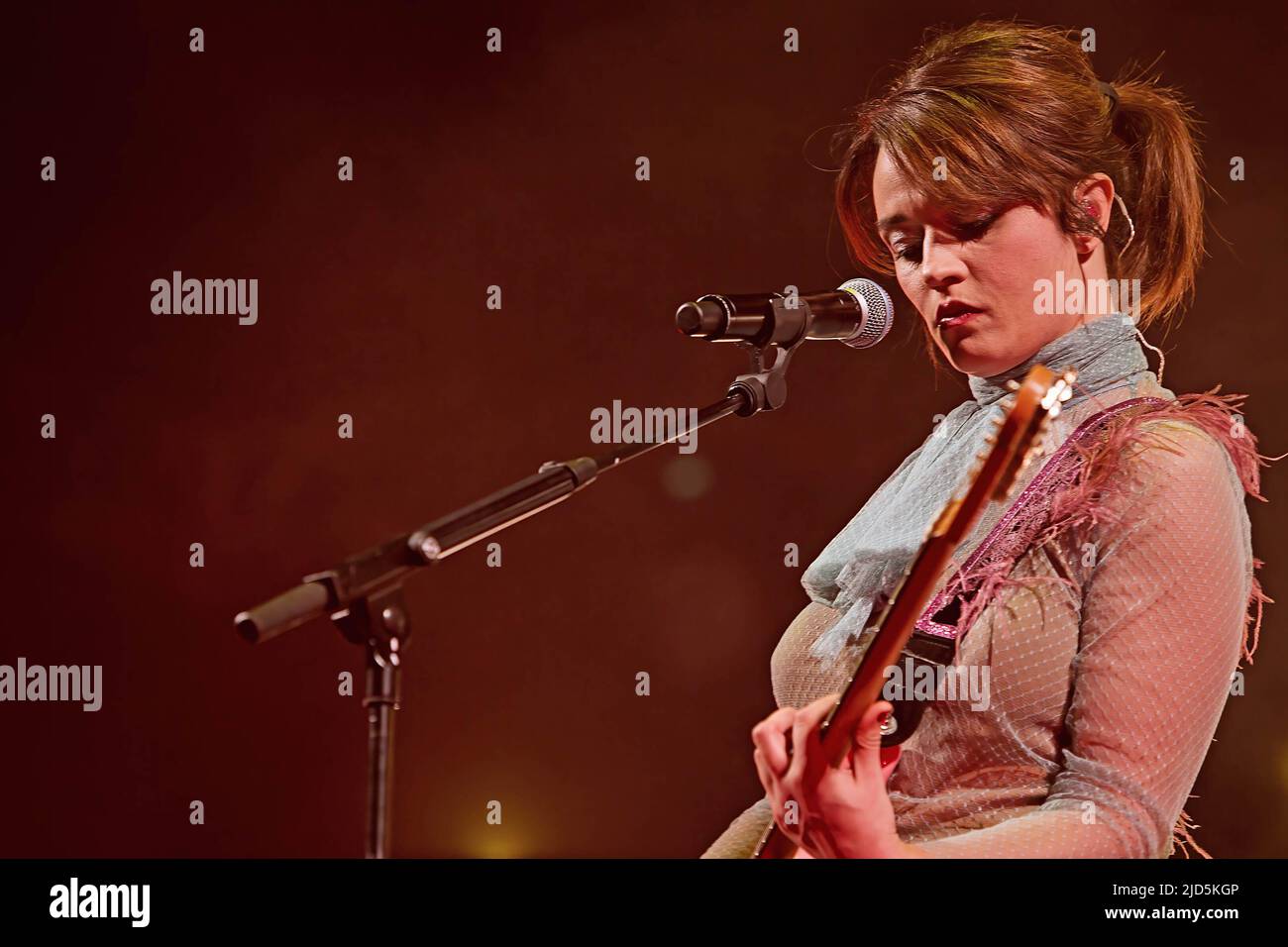 The Italian singer and songwriter, Carmen Consoli performs live at the Eutropia Festival in Rome ...
