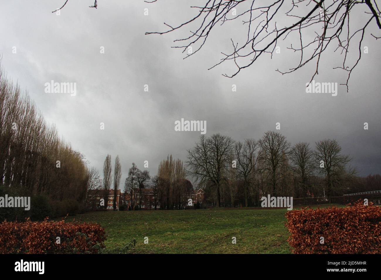 Winter landscape in brussels Stock Photo - Alamy