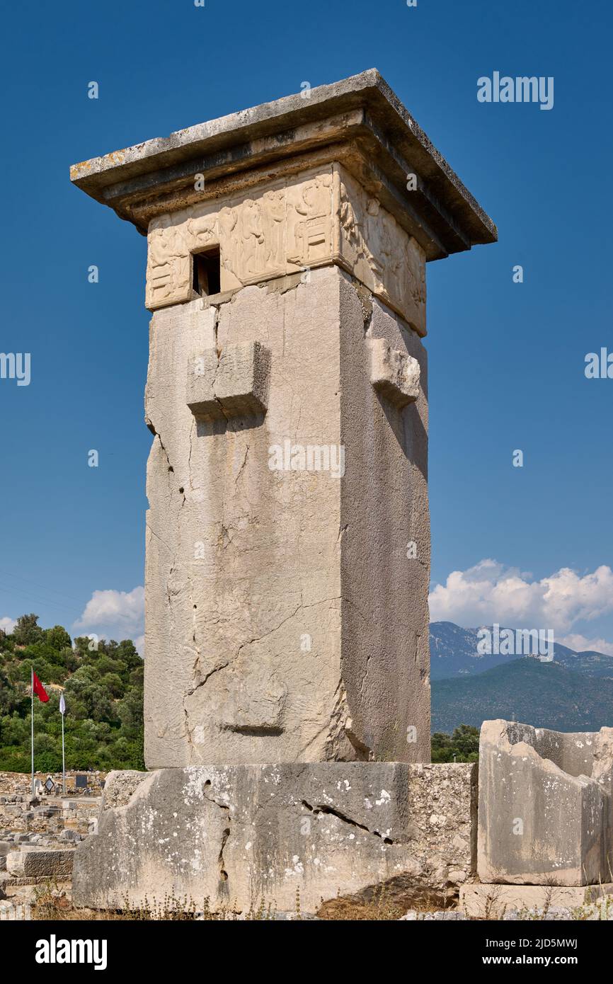 Harpy pillar in ruins of ancient city Xanthos, Turkey Stock Photo - Alamy
