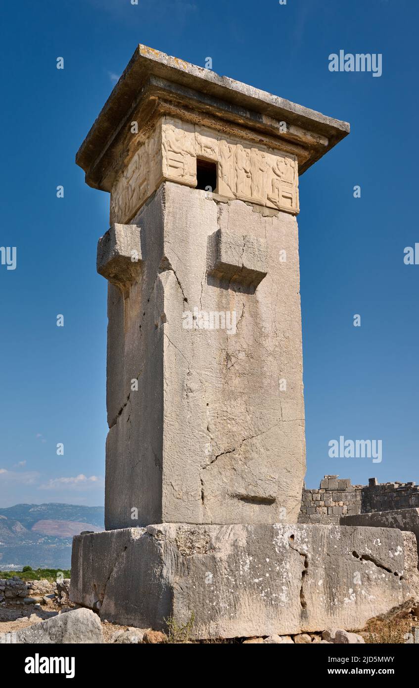 Harpy pillar in ruins of ancient city Xanthos, Turkey Stock Photo - Alamy