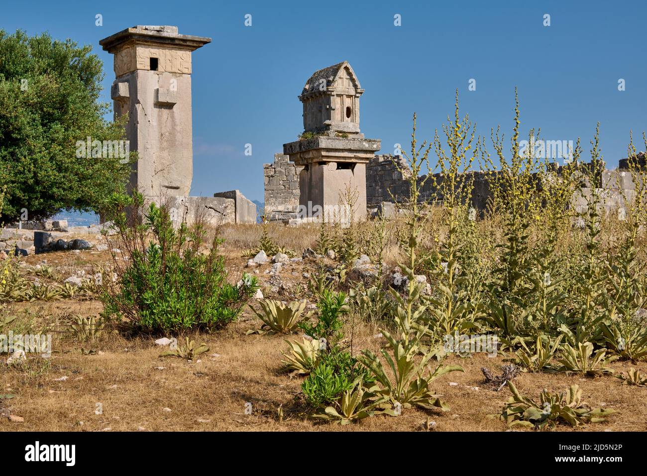 Harpy monument and Lycian tomb in ruins of ancient city Xanthos, Turkey ...