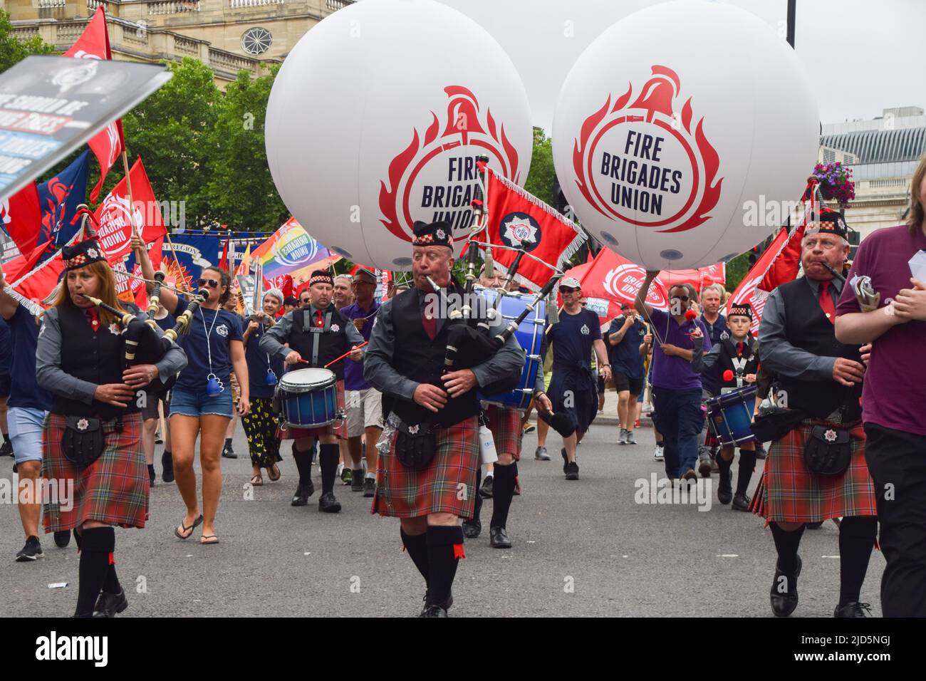 Scottish brigade banner hi-res stock photography and images - Alamy