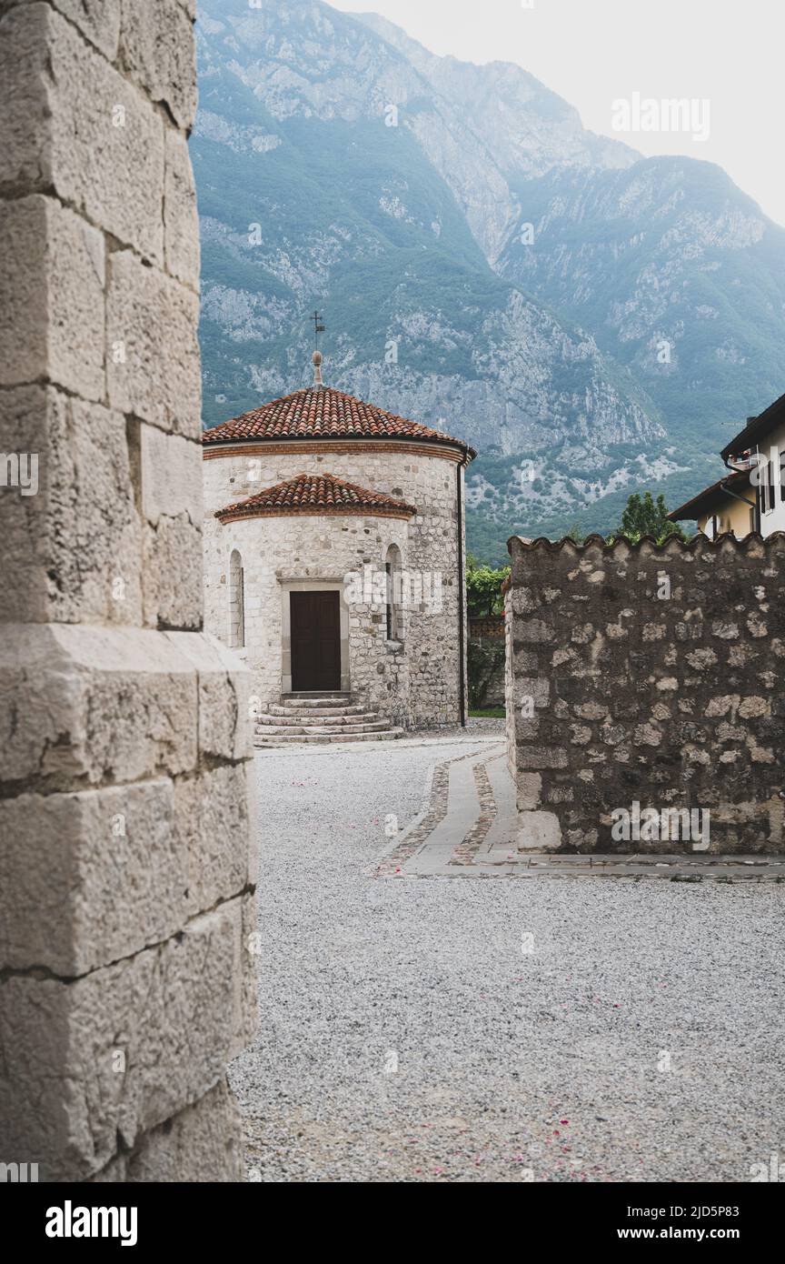 Italy, July 2022: view of the beautiful village of Venzone in the ...