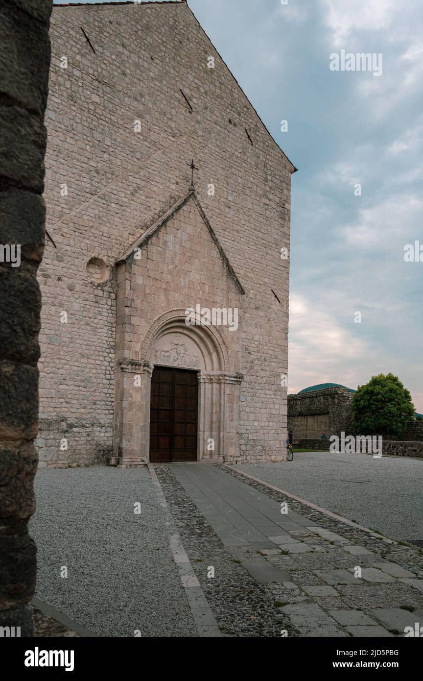 Italy, July 2022: view of the beautiful village of Venzone in the ...