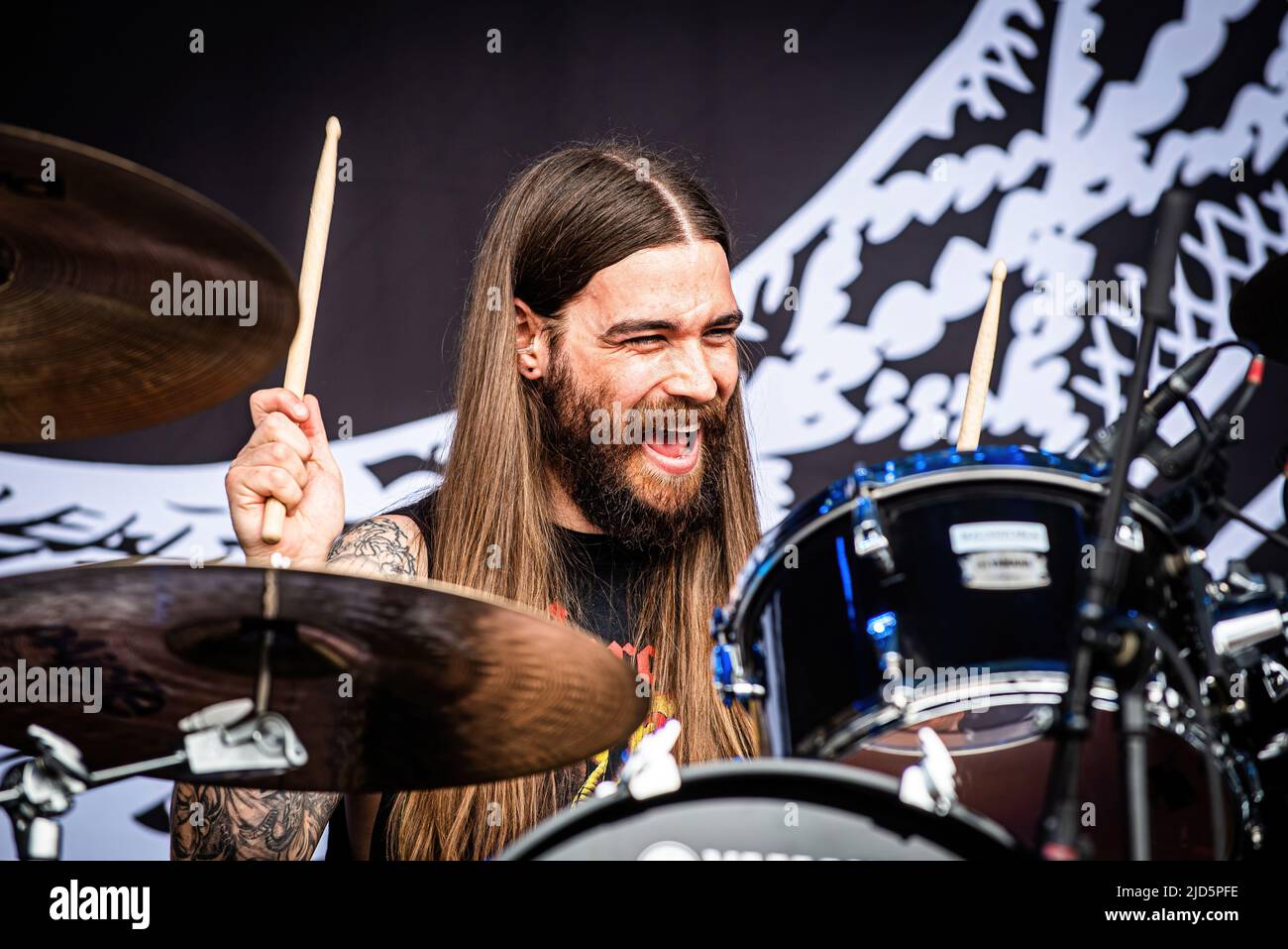 Copenhagen, Denmark. 17th, June 2022. The British metal band Urne ...