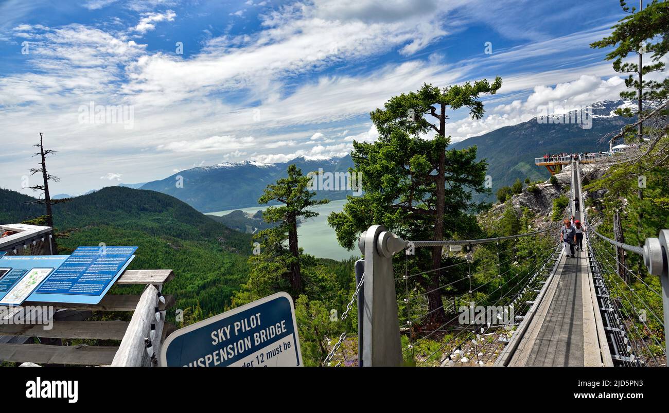 Sky pilot suspension bridge hi-res stock photography and images - Alamy