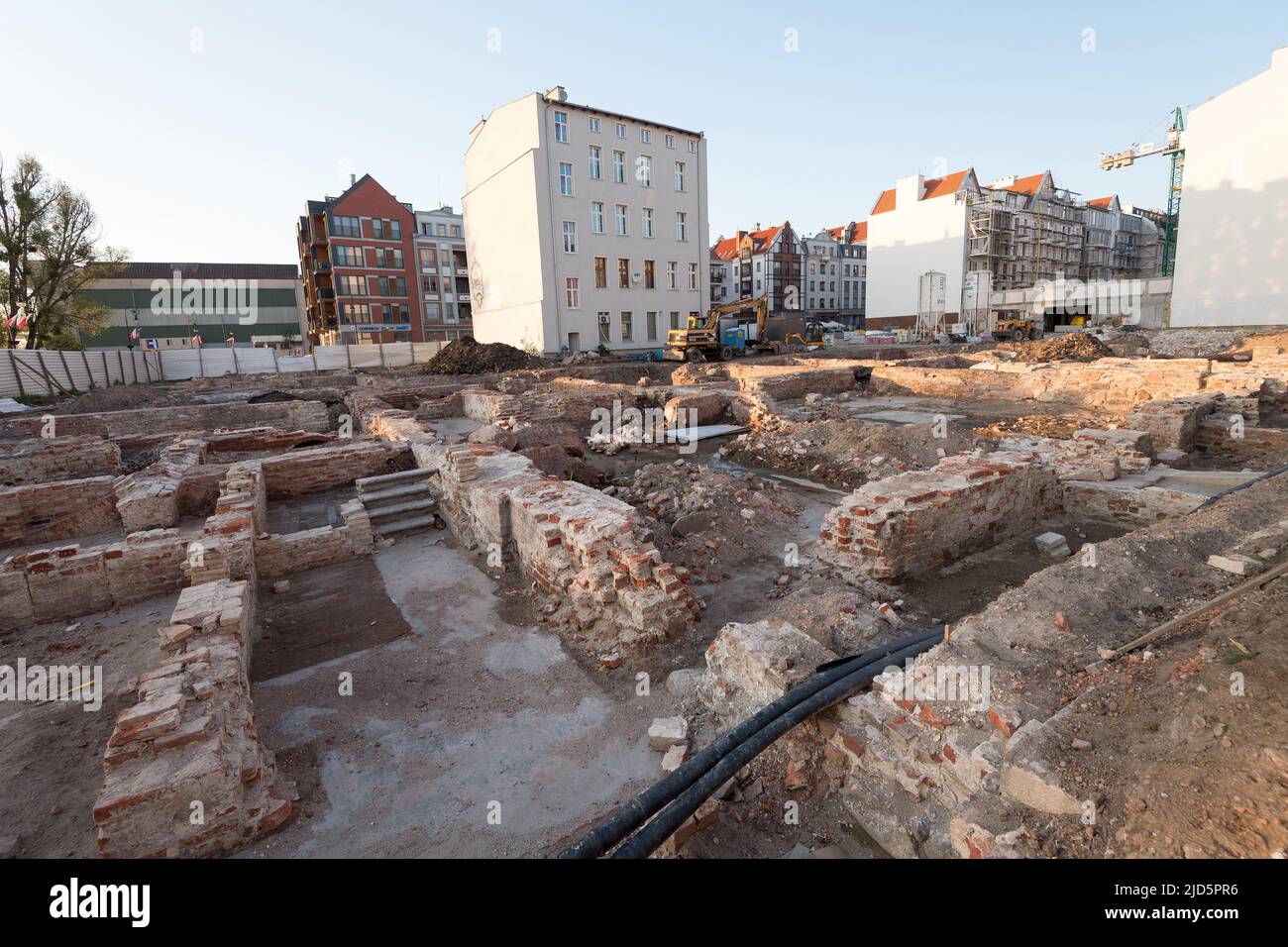 Old Town excavations at the site of Elblag, Poland © Wojciech Strozyk ...