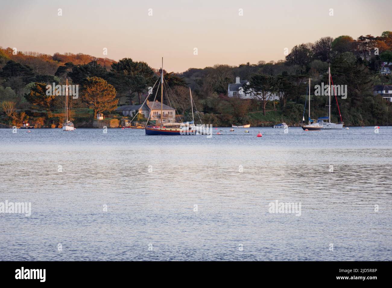 Helford Passage sunset, Cornwall Stock Photo - Alamy