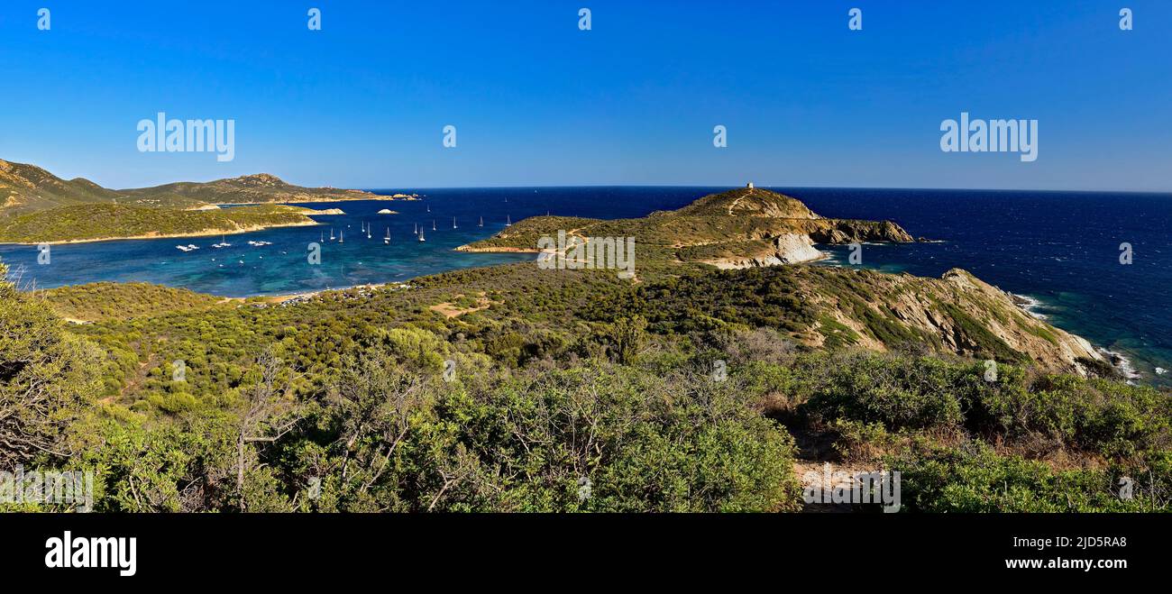 The Torre di Porto Giunco Tower and Simius Beach near Villasimius ...