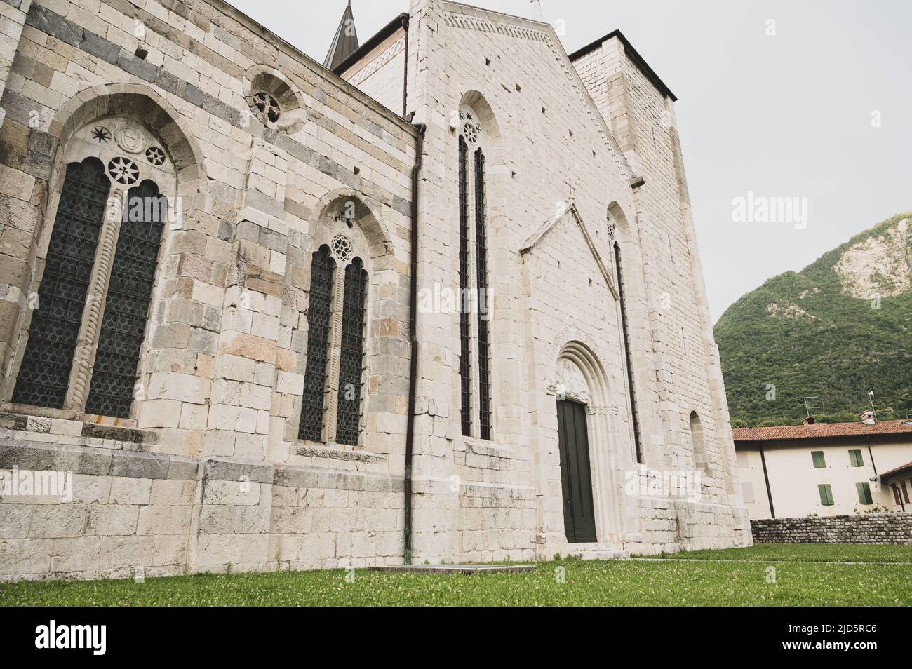 Italy, July 2022: view of the beautiful village of Venzone in the ...
