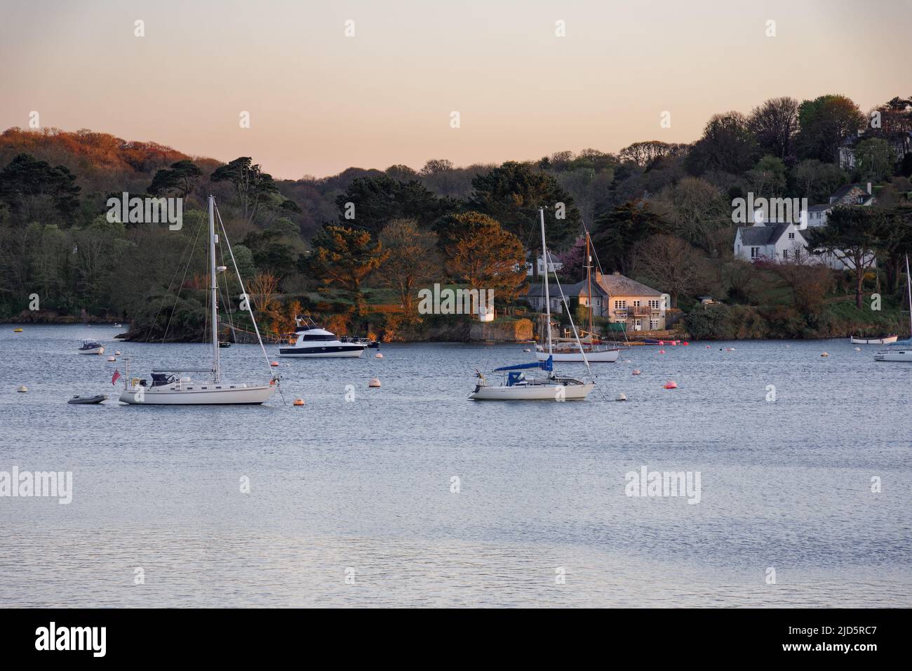 Helford Passage sunset, Cornwall Stock Photo - Alamy