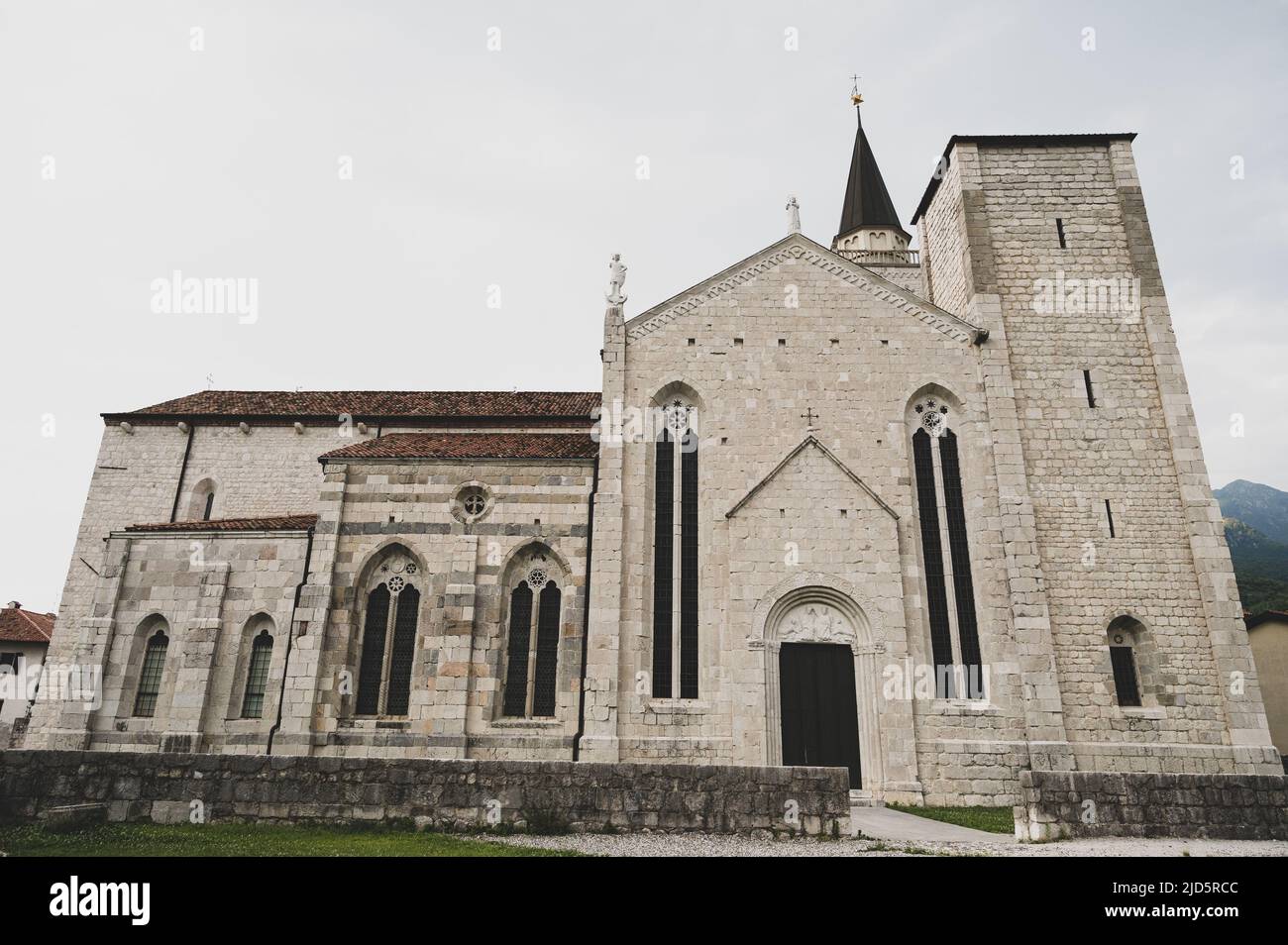 Italy, July 2022: view of the beautiful village of Venzone in the ...